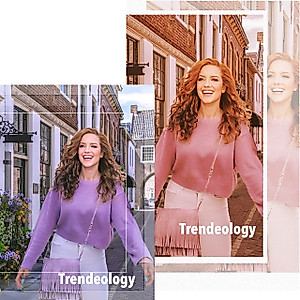 Front and Back Both Side Fringed Soft PU Leather Medium Long Cross Body Messenger Shoulder Bag (Taupe)