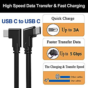 Oculus Quest Link Cable USB Type C to USB Type C Cable 10ft(3m), High Speed Data Transfer Fast Charging Cable Compatible for Quest and Gaming PC