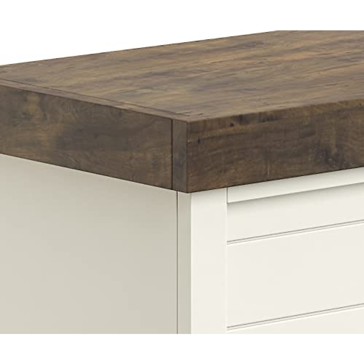 Bridgevine Home Electric Fireplace Mantel with Accent Wood Shelf and Surround, Realistic Logs and Flame Effect, Fireplace TV Stand, Adjustable LED Electric Heater with Remote Control, 48 Inch, White