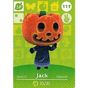 Nintendo Animal Crossing Happy Home Designer Amiibo Card Jack 117/200 USA Version