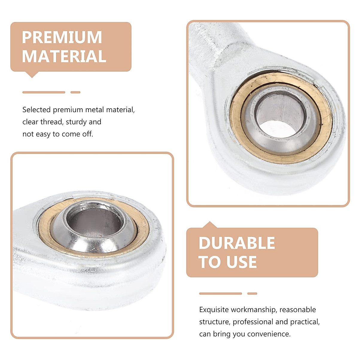 VICASKY 2Pcs Adjustable Steering Tie Rod Ball - Universal Tie Rod End Steering Kit Stainless Ateel Tie Rod for Go Kart Off Road ATV Accessories 290mm