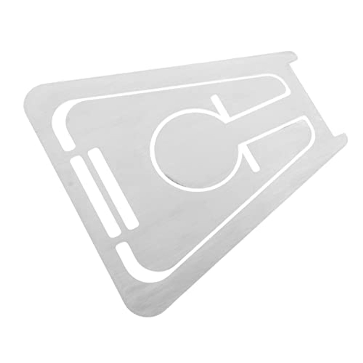 DECHOUS Table Top Easel Glass Display Case Medal Display Stand Ribbon Holder Sports Medal Storage Stand Iron 3D Metal Silver Showcase Desktop Stand Photo Stand