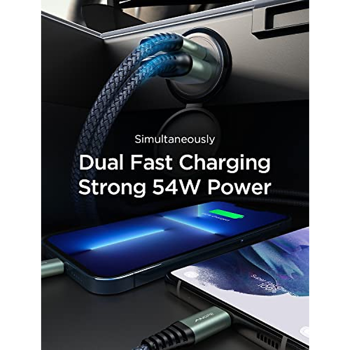 Car Charger USB C 54W Car Charger Adapter [Mini&Metal] AINOPE Cigarette Lighter USB Charger PD36W&QC3.0 Car Phone Charger Fast Charging for iPhone 14 Pro Max 13 12 Samsung Galaxy S23/22 Google Pixel