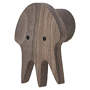 Decorative Ocean Creature Wall Hooks, Set of Four, Solid Walnut Wall Hooks