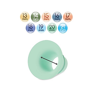Maymom 15mm Flange Insert Compatible with Elvie Single/Double Electric, Elvie Stride Flange (24mm), Compatible with Medela PersonalFit Flex Shield, Not Original Elvie Replacement Pump Parts