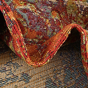 Rugs.com Outdoor Modern Collection Rug – 2' 7 x 12' Runner Multi Flatweave Rug Perfect for Hallways, Entryways