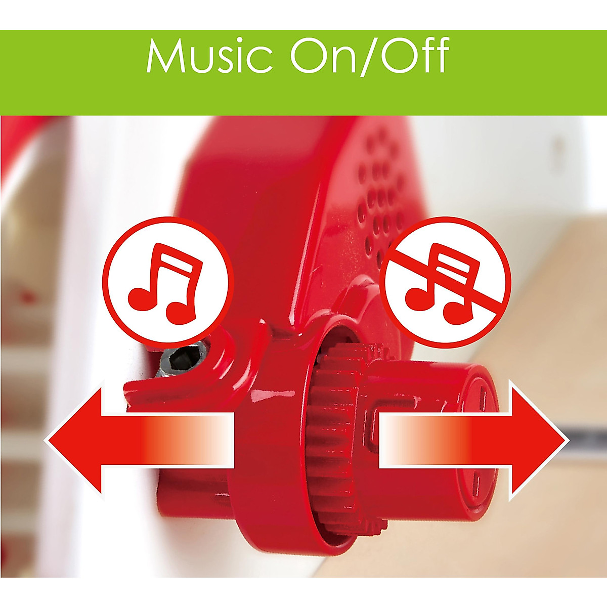 Hape Wooden Push and Pull Music Learning Walker| Multiple Activities Center for Toddlers Ages 10 Months and Up