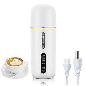 GearRoot Travel Portable Electric Kettle, 380ml Mini Electric Tea Kettle Water Boiler, One Cup Electric Hot Water Kettle, Fast Boil and Auto Shut Off Hot Water Boiler