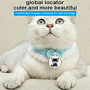 Waterproof GPS Pet Tracker, Item Locator, Buzzer with LED Light, Find Lost Pet Cats, Dogs or Items, Collars, Ropes and Keys Available, Pattern: Cat 1 Piece