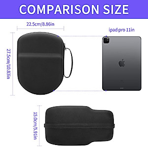 Fromsky Yinke for Oculus/Meta Quest 2/Pico 4 Case, Hard Travel Carrying Case All-in-One Storage, Compatible with Elite Strap VR Headset and More Accessories (Black)