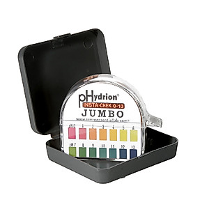 Micro Essential Lab HJ613 Plastic Hydrion Insta-Check pH Test Paper Dispenser, 0 - 13 pH, Single Roll Jumbo