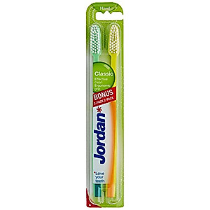 Jordan - Classic Hard toothbrushes, 2 Pieces