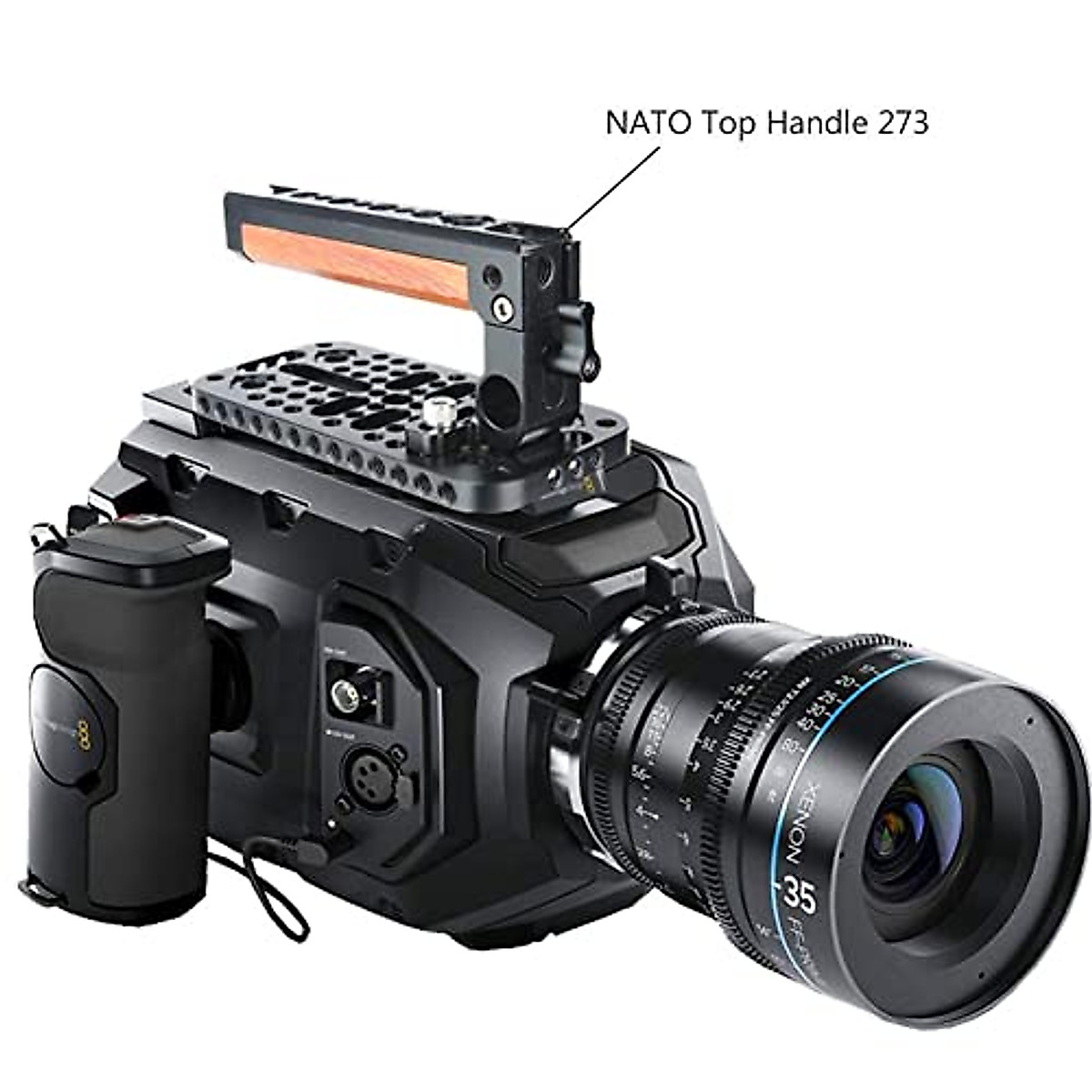 NICEYRIG Camera Cheese Mounting Plate, Universal Top Plate Applicable for URSA Mini 4K, Gimbal Stabilizer, Shoulder Rig System - 031