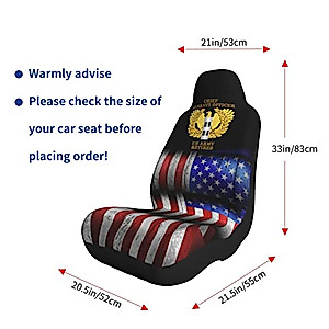 OSUKI Army Retired Chief Warrant Officer Emblem Cw2 Car Seat Covers, Universal Fit for Auto Truck Van SUV, Easy Install