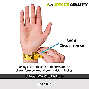 BraceAbility Radial Nerve Palsy Splint - Dynamic Wrist Drop and Limp Finger Extension Brace for Saturday Night, Honeymoon, and Crutch Palsy Treatment (One Size)