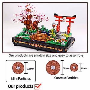 Cherry Blossom Bonsai Tree Building Sets,Japanese Style Sakura Tree Mini Building Blocks(1286 PCS),Enjoy Your Own Beautiful Display Show,Meaningful Bonsai Tree kit Present for Kids and Adults