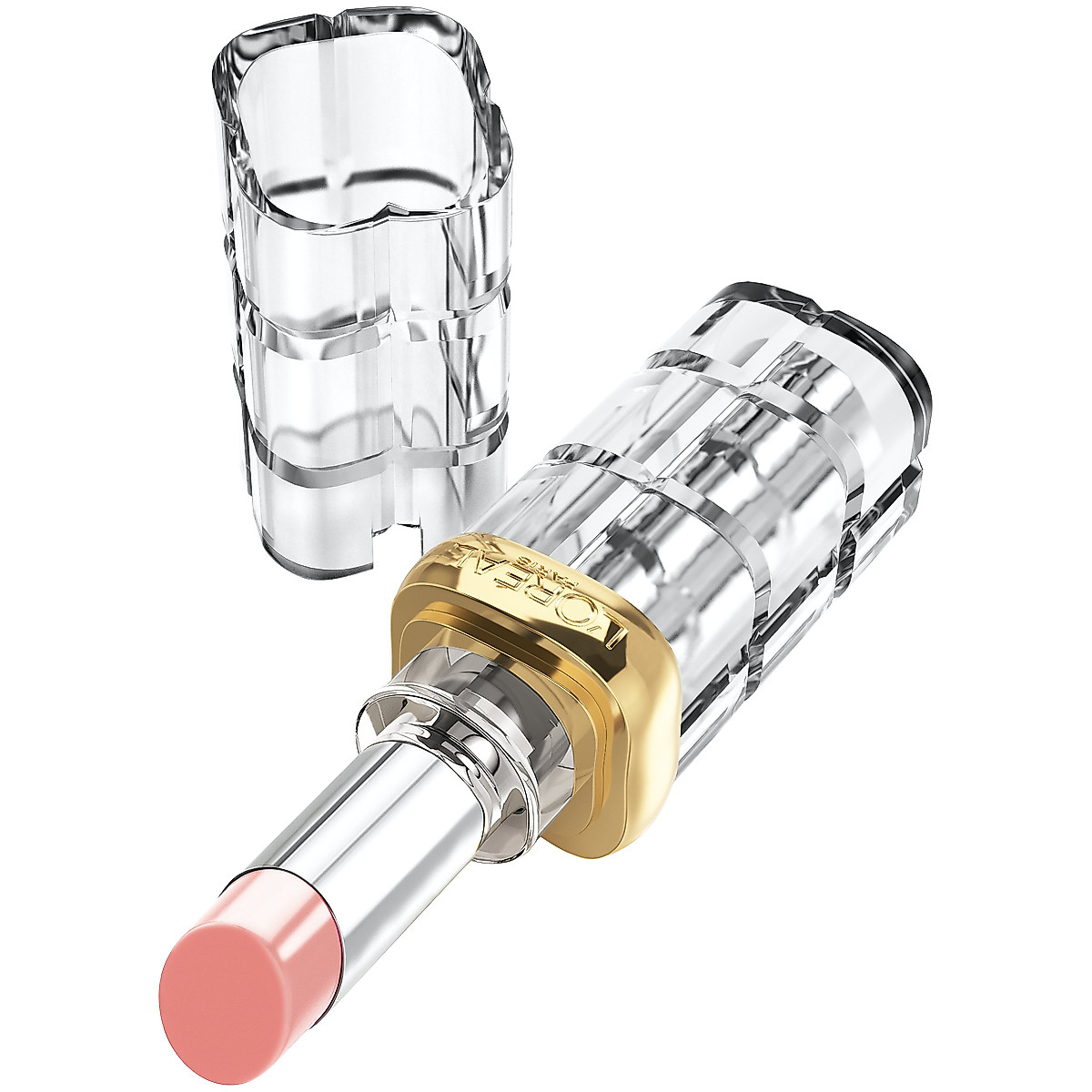 L'Oreal Paris Makeup Colour Riche Shine Lipstick, Shining Peach, 0.1 oz.