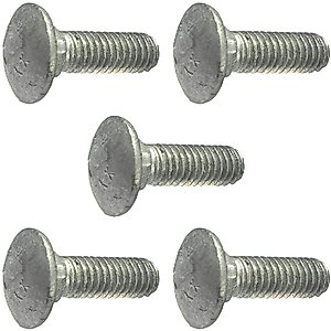 5/16-18 x 3 Carriage Bolts and Nuts Hot Dip Galvanized Quantity 250