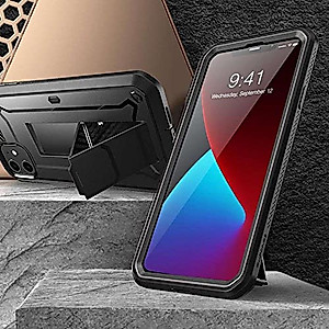 SUPCASE Unicorn Beetle Pro Series Case for iPhone 12 Mini (2020 Release) 5.4 Inch, Built-in Screen Protector Full-Body Rugged Holster Case (Black)