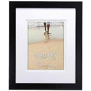 Malden 16x20 Matted Picture Frame - Made to Display Pictures 11x14 with Mat, or 16x20 without Mat -Black