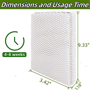 ITidyHome 4 Pack MD1-0034 Replacement Humidifier Wick Filters Compatible with Vornado Evaporative EV100 EV200 EVDC300 EVDC500 EVDC505 Evap40 Evap2 Humidifiers