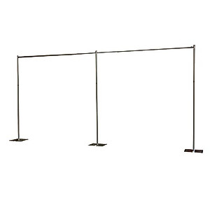 OnlineEEI, Portable Pipe and Drape Backdrop Kit, 8ft x 20ft Breakapart, Drapes Not Included (No Drapes) (BBD9990820C)