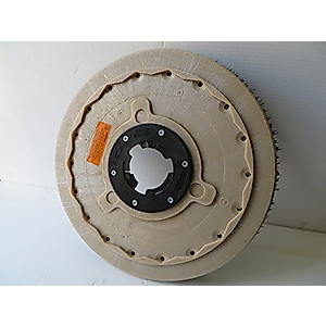 17" Machine, 15" Diameter New Scrub Grit Brush w/Plate 15NSGX92