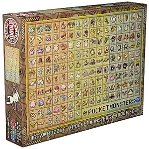 ensky 1000 Piece Jigsaw Puzzle Visual Dictionary of Pokemon Pokedex No.001~151 (51 x 73.5 cm)