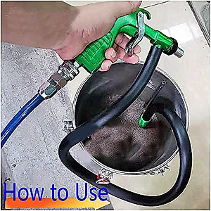 Chiloskit PS-2 Heavy Duty Sandblaster Sand Blasting Gun Kit Rust Remove Tool for Sandblast Cabinet Gun Parts with 4 Ceramic Nozzle Tips 5mm and 6 mm