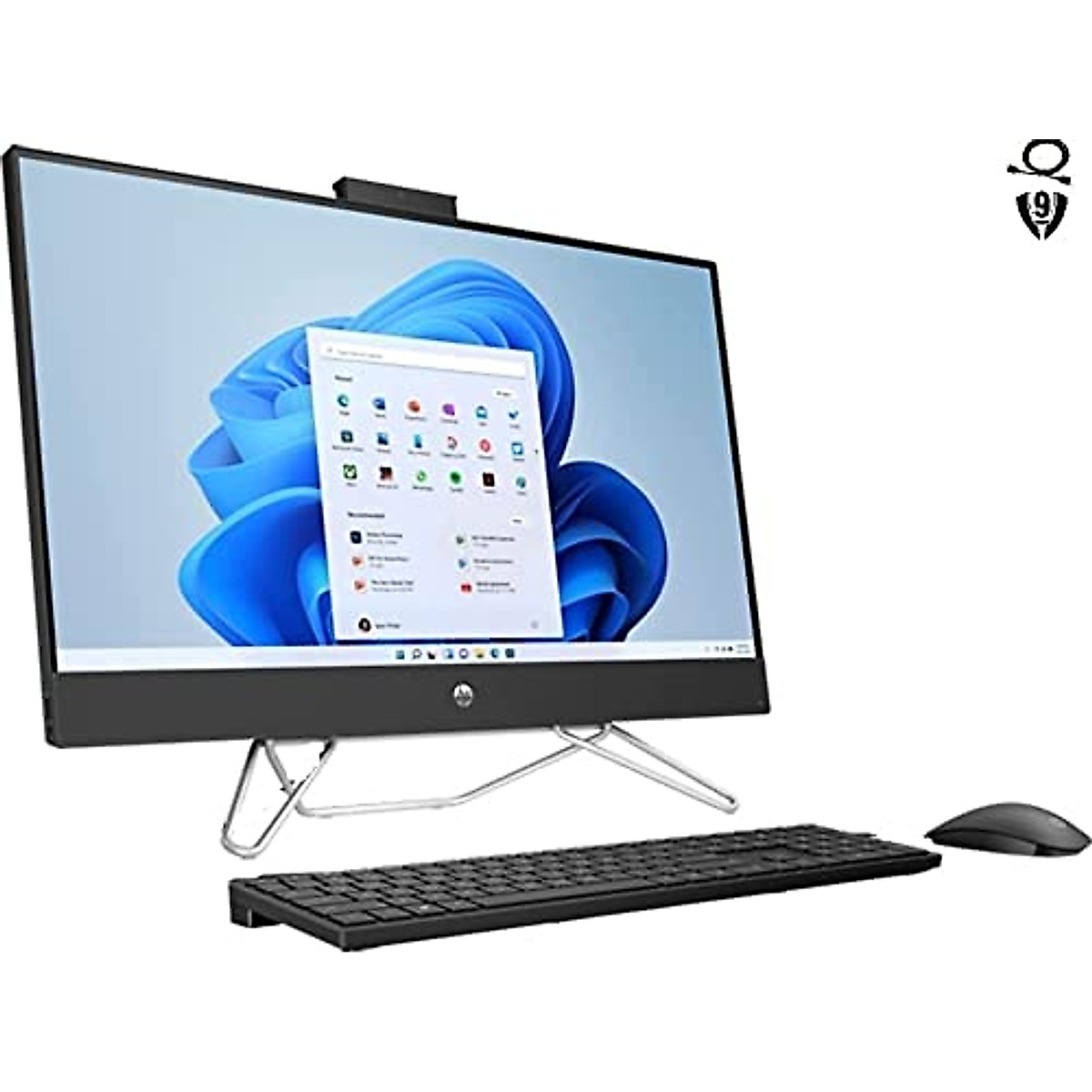 HP 27" FHD All-in-One Desktop, Intel Core i7-1255U Processor, 32GB RAM 1TB SSD, WiFi, Bluetooth, Webcam, Wireless Keyboard & Mouse, Windows 11 Pro, Black