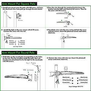 bulbeats 4Pack 150W LED Parking Lot Light (Eqv 600W HID/HSP) 5000K LED Pole Light with Dusk to Dawn, Energy Saving 1100K*4kW/Y(5Hrs/Day) IP65 Waterproof Outdoor Area Light-ETL Listed