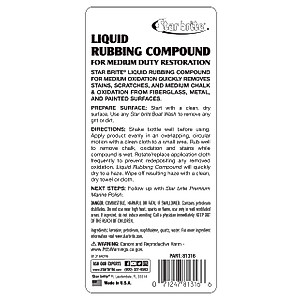 STAR BRITE Liquid Rubbing Compound For Medium Oxidation - 16 OZ (081316)
