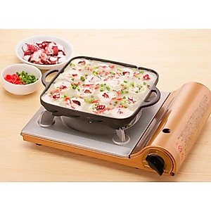Takoyaki Grill Pan for Iwatani Cassette-feu Butane Stoves and Takoyaki Pick Set,