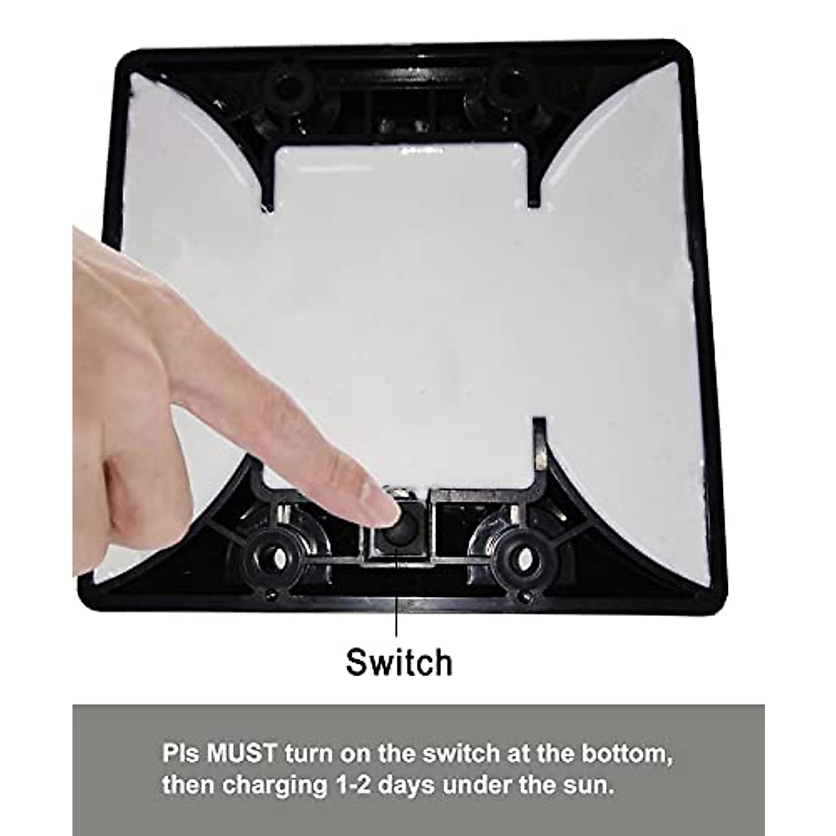 SIROAD Solar Driveway Deck Light, IP68 Waterproof Driveway Reflector Outdoor Blue LED Light for Dock Walkway Lane Porch Patio Pathway Garden Yard Road Markers (Blue, 4 Pack)