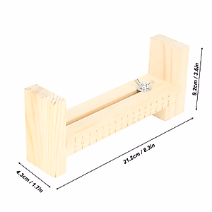 Zerodis Bracelet Making Jig, Adjust Wood Hand Rope Making Tool DIY Craft Braiding Tool with Scale Braide Fixing Frame Plate for Home