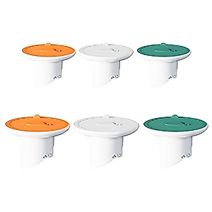 Guojiang Bathroom Floor Drain Cover Suction Drain Stopper Kitchen Sink Stopper Deodorant Sealing Plug Hair Stopper for Shower Drain Bathtub, White