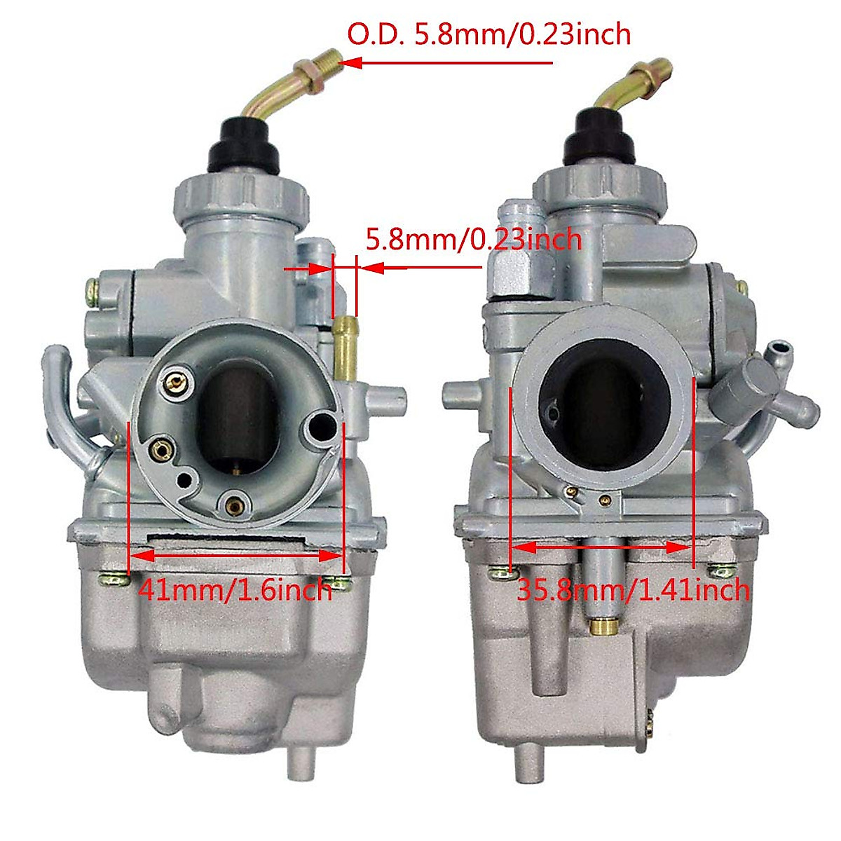 TTR125 Carburetor + Fuel Switch Valve Petcock for Yamaha TTR125 TTR-125 Carb Carburetor 2000-2007 Yamaha Motorcycle TTR125LE TTR125 TTR125E TTR125L by LIYYOO
