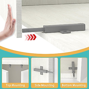 Magnetic Push Door Latches Jiayi 4 Pack Heavy Duty Touch Latch Push Out Latch for Cabinet Doors Drawer Magnetic Push Latch RV Closet Tip On Close for Kitchen Push Release Latch