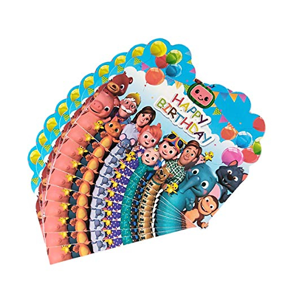 Dicite GOINAOZ 20 pcs cocomel Invitation Cards, cocomel Themed Party Supplies, Birthday Party Supplies.