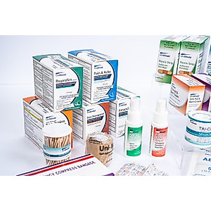 UniShield Restaurant Metal First Aid Cabinet, Wall Mountable (Class A with Tablets, Refills | Without Cabinet)