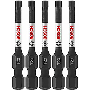 BOSCH ITT20205 5-Pack 2 In. Torx #20 Impact Tough Screwdriving Power Bits