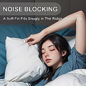 wedoking Comfortable Sleep Earbuds for Side Sleepers, Invisible Earbuds Wireless Bluetooth Sleeping Earbuds, Noise Blocking Headphones for Sleeping Discreet Earphones for Music, Home, Work