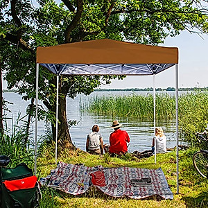 Sunnyglade 6x4 Ft Pop-Up Canopy Tent Outdoor Portable Instant Shelter Folding Canopy with Carry Bag