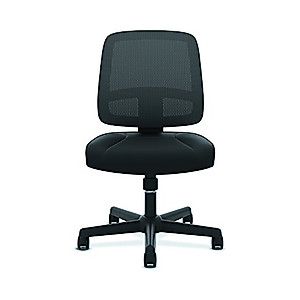 HON ValuTask Task Chair, Mesh Back Computer Chair for Office Desk, Black (HVL205)