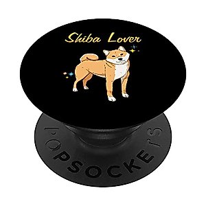Funny Shiba Inu Uni Standing Dog Color Stars Four Legged PopSockets Swappable PopGrip