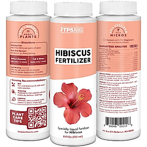 Hibiscus Fertilizer for Tropical and Flowering Plants, Liquid Plant Food 8 oz (250mL)