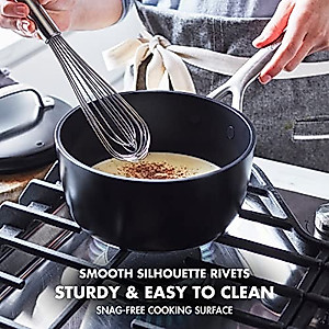 GreenPan GP5 Hard Anodized Advanced Healthy Ceramic Nonstick, 2QT Saucepan Pot with Insulated Lid, PFAS-Free, Induction, Dishwasher Safe, Oven & Broiler Safe, Black