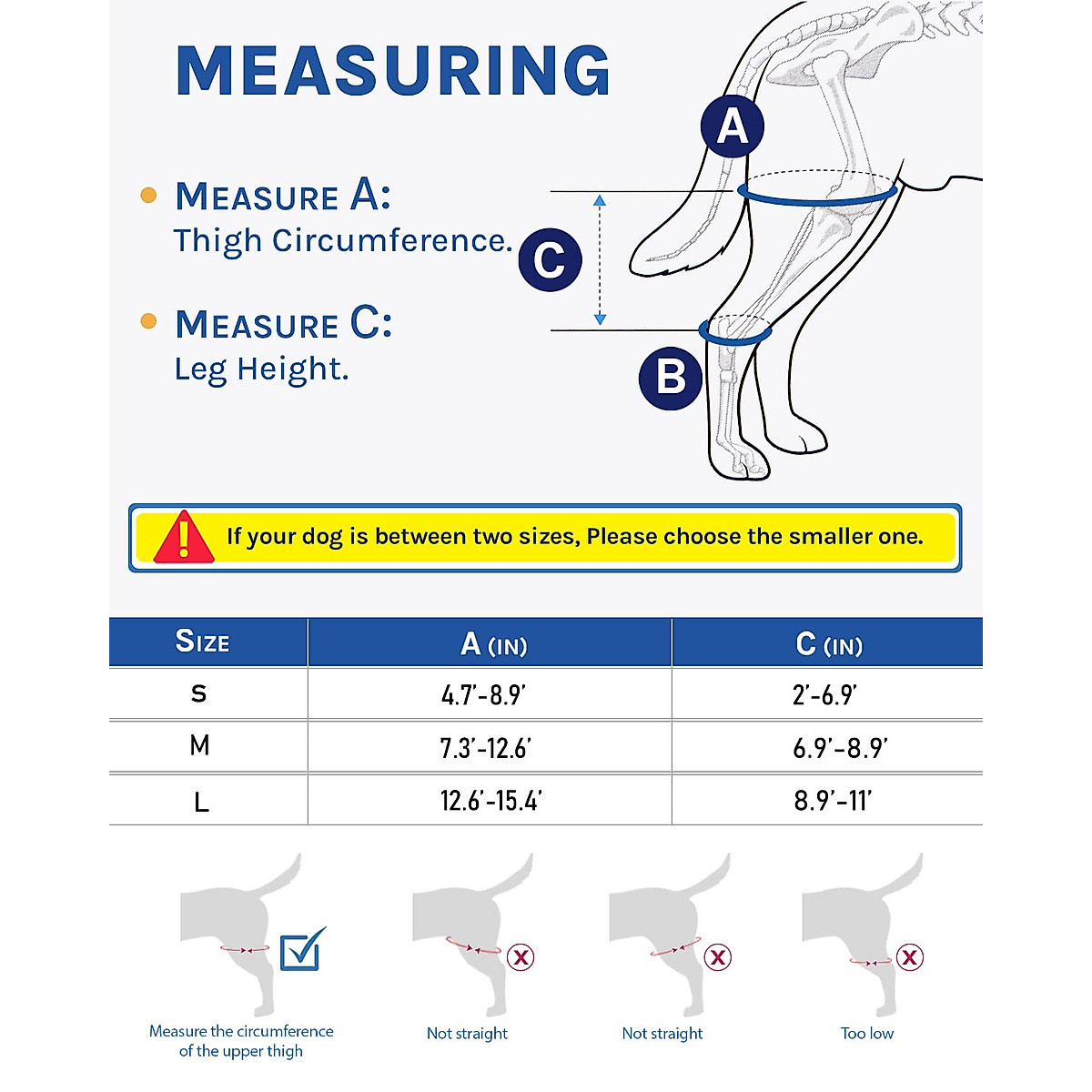 MerryMilo dog knee brace for torn acl hind leg -Upgraded Anti-Slip, Support for Cruciate Ligament Injury, Arthritis, Joint Pain, Muscle Sore, CCL Brace(Size: L, Left Leg)