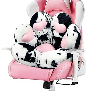 MOONBEEKI Cat Paw Cushion Chair Comfy Kawaii Chair Plush Seat Cushions Shape Lazy Pillow for Gamer Chair 28"x 24" Cozy Floor Cute Seat Kawaii for Girl Gift, Dining Room Bedroom Decorate (Milk cow)
