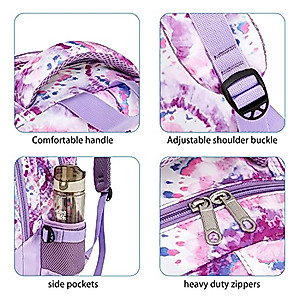 Gatycallaty Kids Backpack for School Boys Girls Kindergarten Elementary Toddler Book Bag Schoolbag (purple)